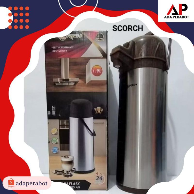 Jual TERMOS AIR POMPA ATAS / TERMOS POMPA PENCET DINGIN PANAS 1.9 LITER ...