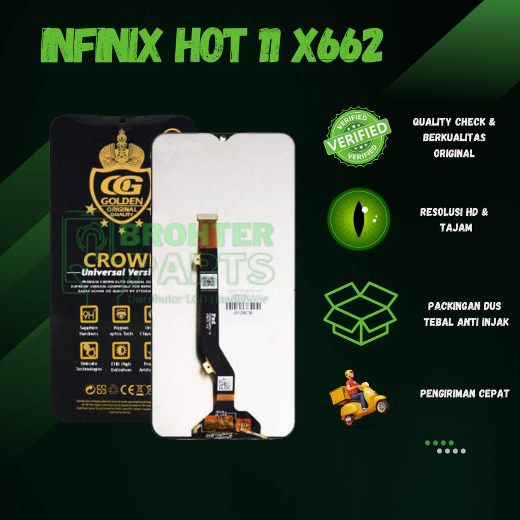 Jual LCD INFINIX HOT 11 X662 TOUCHSCREEN FULLSET COMPLETE HIGH QUALITY ...