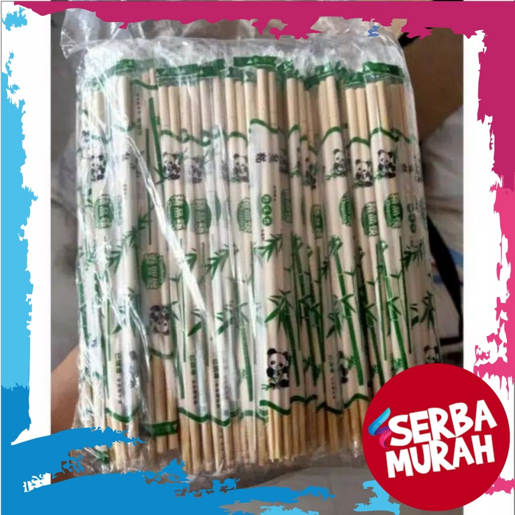 Jual Panda Sumpit Makan Kayu Bambu + Tusuk Gigi Seika 20 pasang Segel ...