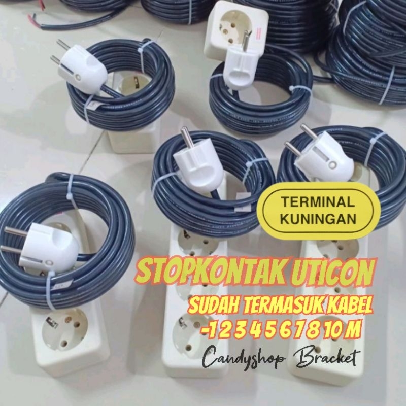 Jual stopkontak Uticon 1 2 3 4 5 lubang,terminal listrik/colokan ...