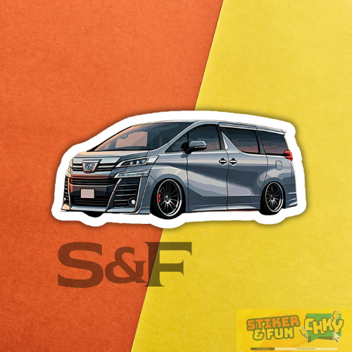 Jual Stiker Sticker Vinyl Laminasi TOYOTA VELLFIRE | Shopee Indonesia