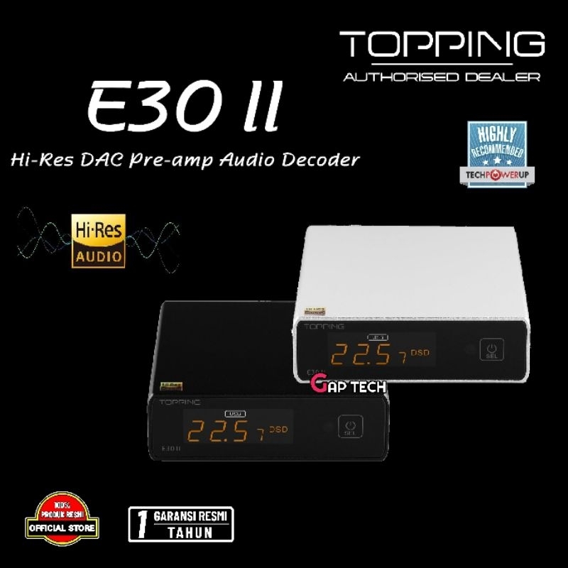 Jual TOPPING E30 II / E30II / E 30 II Hi-Res Decoder XU208 Support DSD512 Dual AK4493S DAC ...