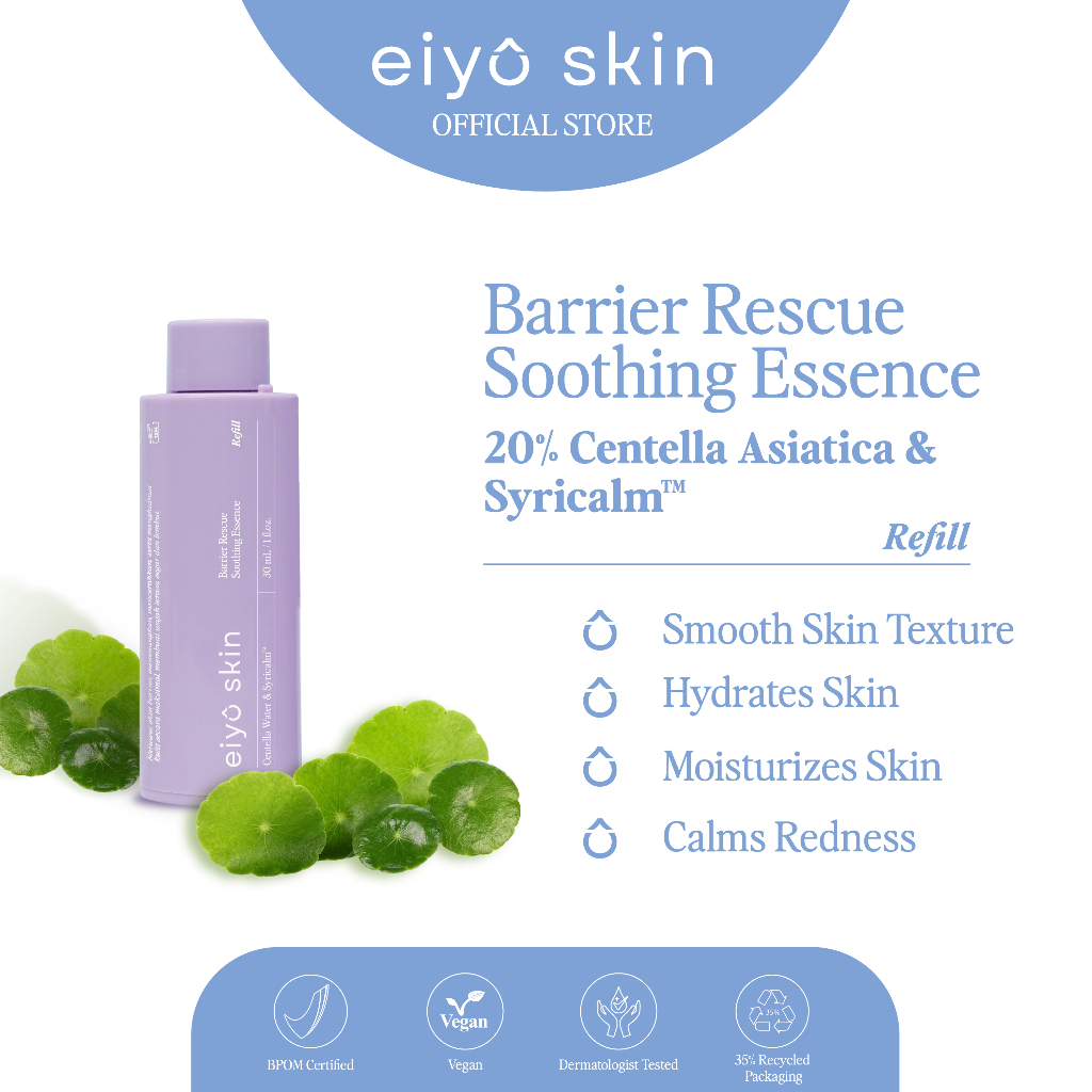 Jual EIYO SKIN - Barrier Rescue Soothing Essence Refill 30ml | Shopee ...