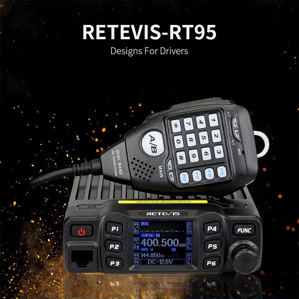 Jual Radio Rig Dual Band UHF VHF 200 Channel Digital Display 25W Hitam ...