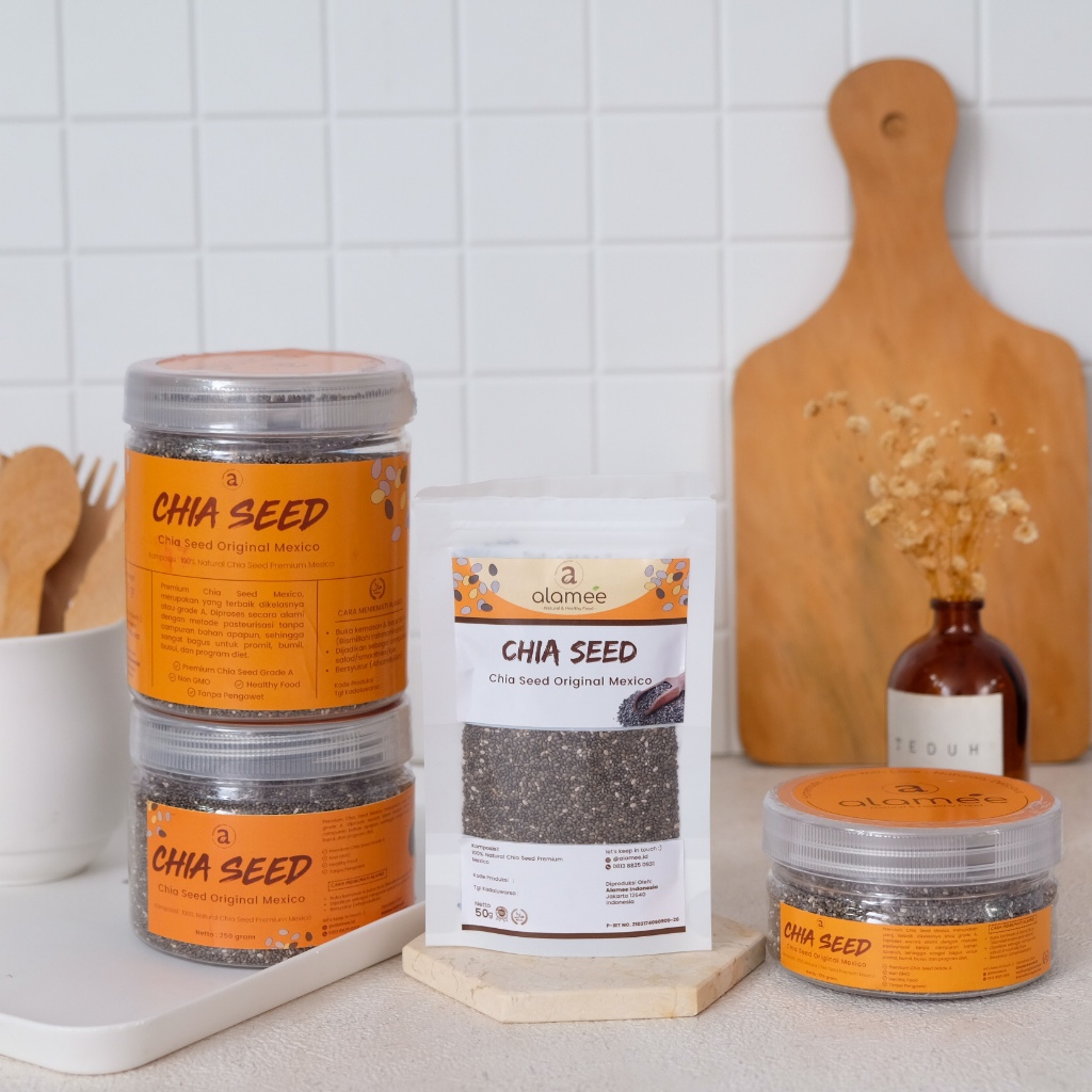 Jual CHIASEED CHIA SEED ORGANIC BIJI CIA SEEDS ORGANIK 300 GR ORIGINAL ...