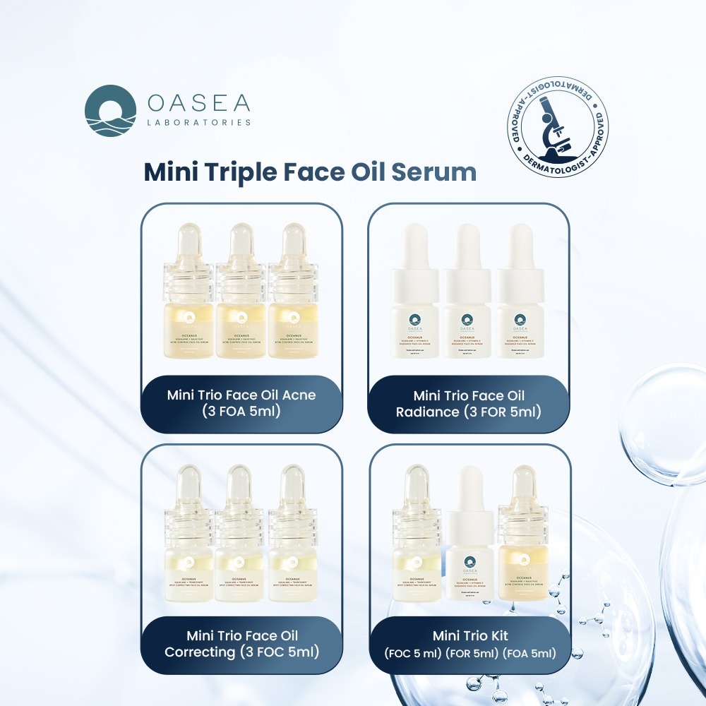Jual Oasea Face Oil Mini Trio Kit 10/25 | Shopee Indonesia