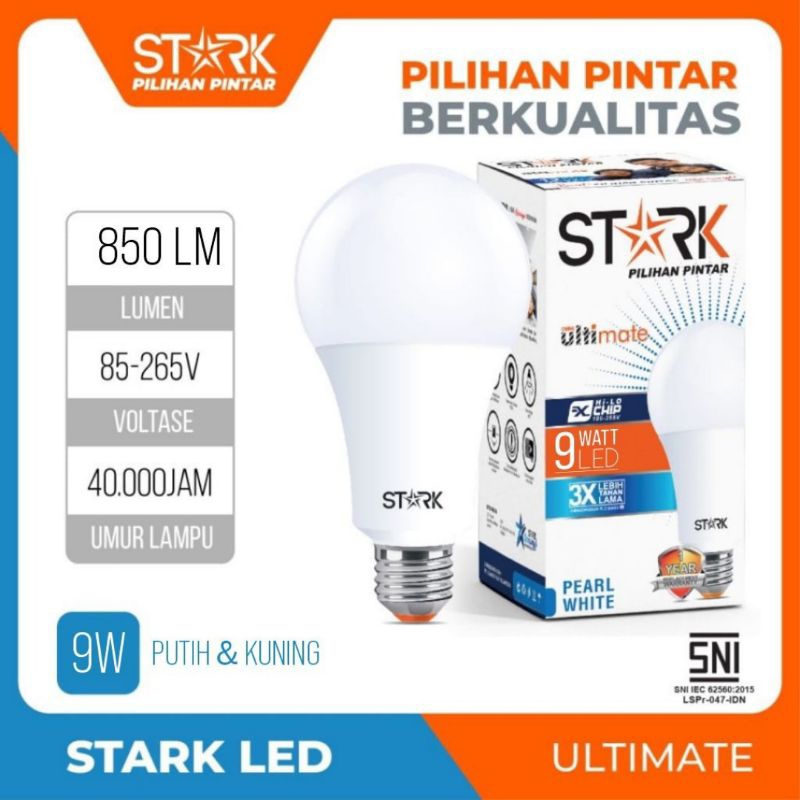 Jual Lampu LED 9W Merek StarkLED Tipe Omni (Putih / Kuning) | Shopee ...