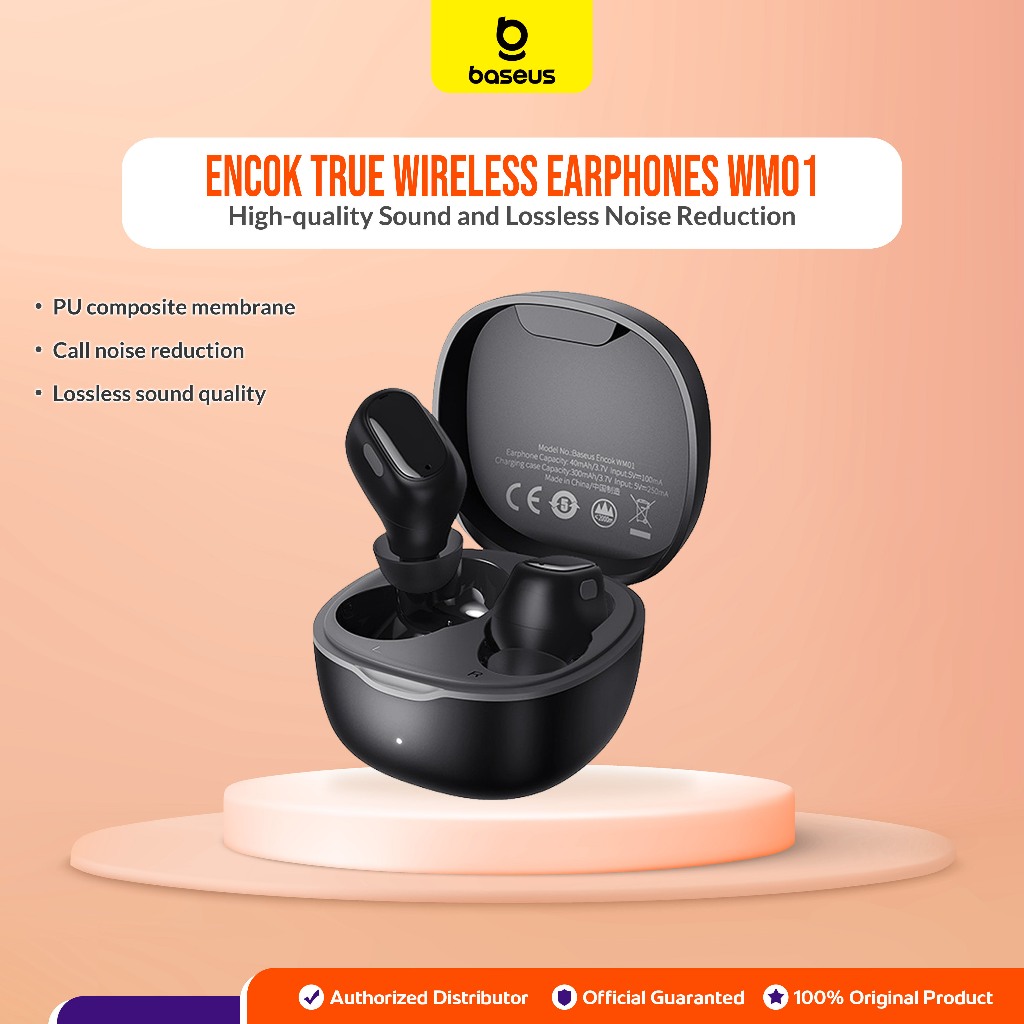 Jual BASEUS ORIGINAL BOWIE WM01 TWS Earphone Wireless Bluetooth V5.0 ...