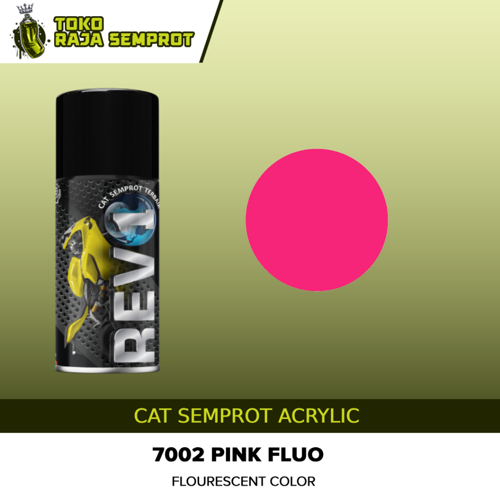 Jual Cat Semprot Pilox Acrylic Revo Rev1 Fluorescent Pink 7002 | Shopee ...