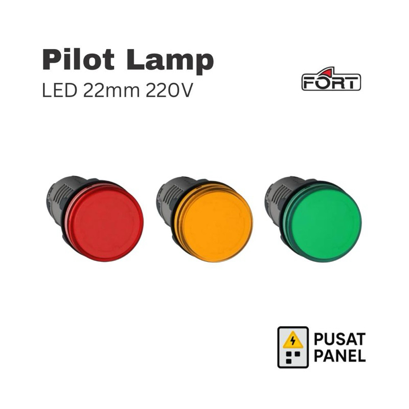 Jual Fort Pilot Lamp LED 220V 22mm Indikator Panel Listrik AC – Lampu ...
