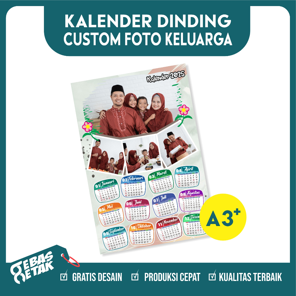 Jual CETAK KALENDER DINDING 2026 CUSTOM FOTO KELUARGA OLSHOP PRIINT ...