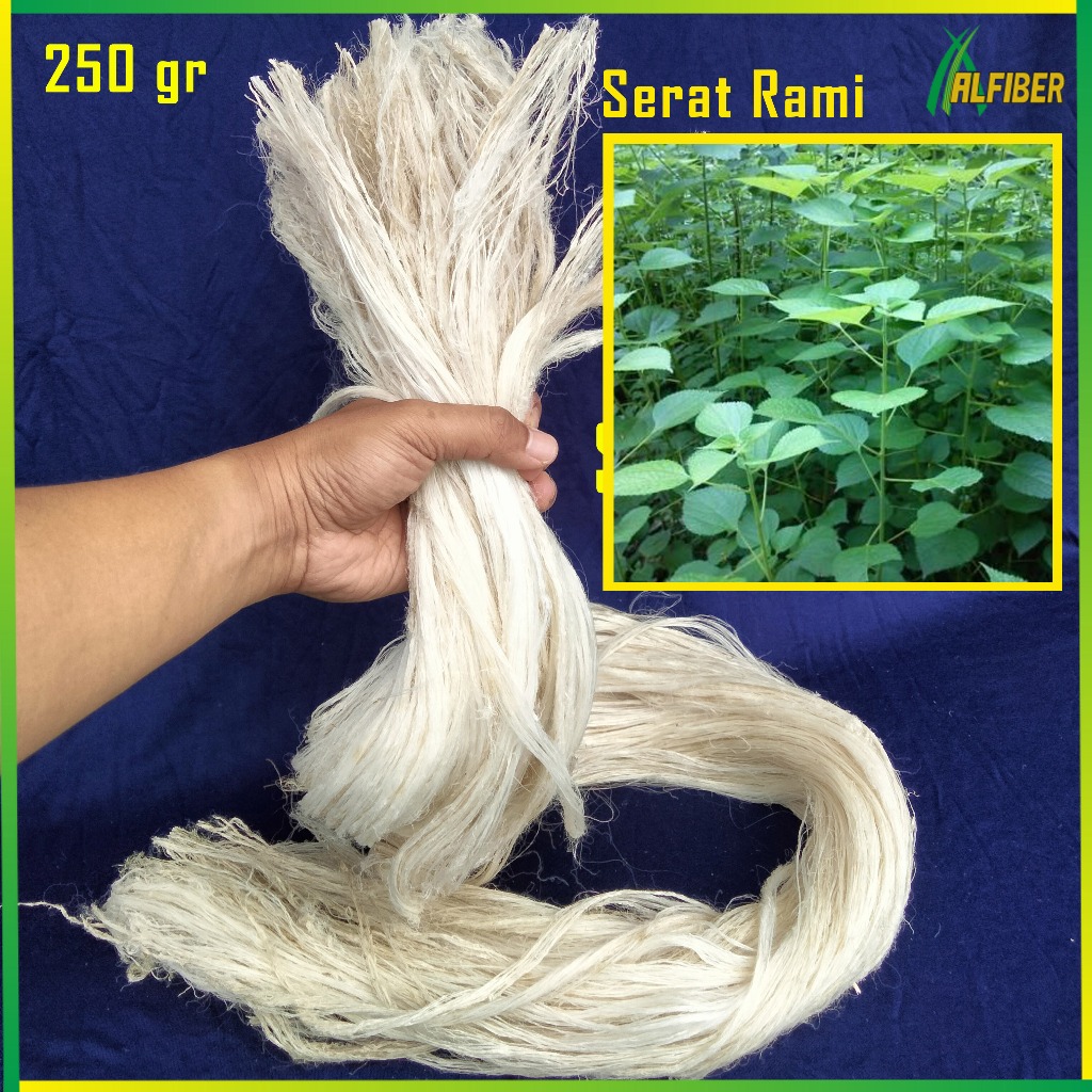 Jual SERAT RAMI Serat Alam Natural Fiber Rami (250gr) | Shopee Indonesia
