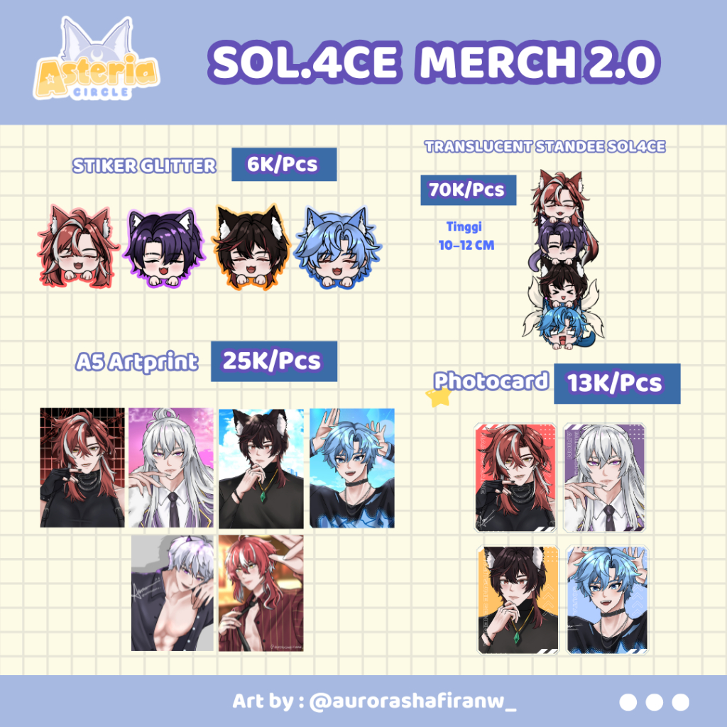Jual SOL.4CE Fanart Merchandise 2.0 | Shopee Indonesia