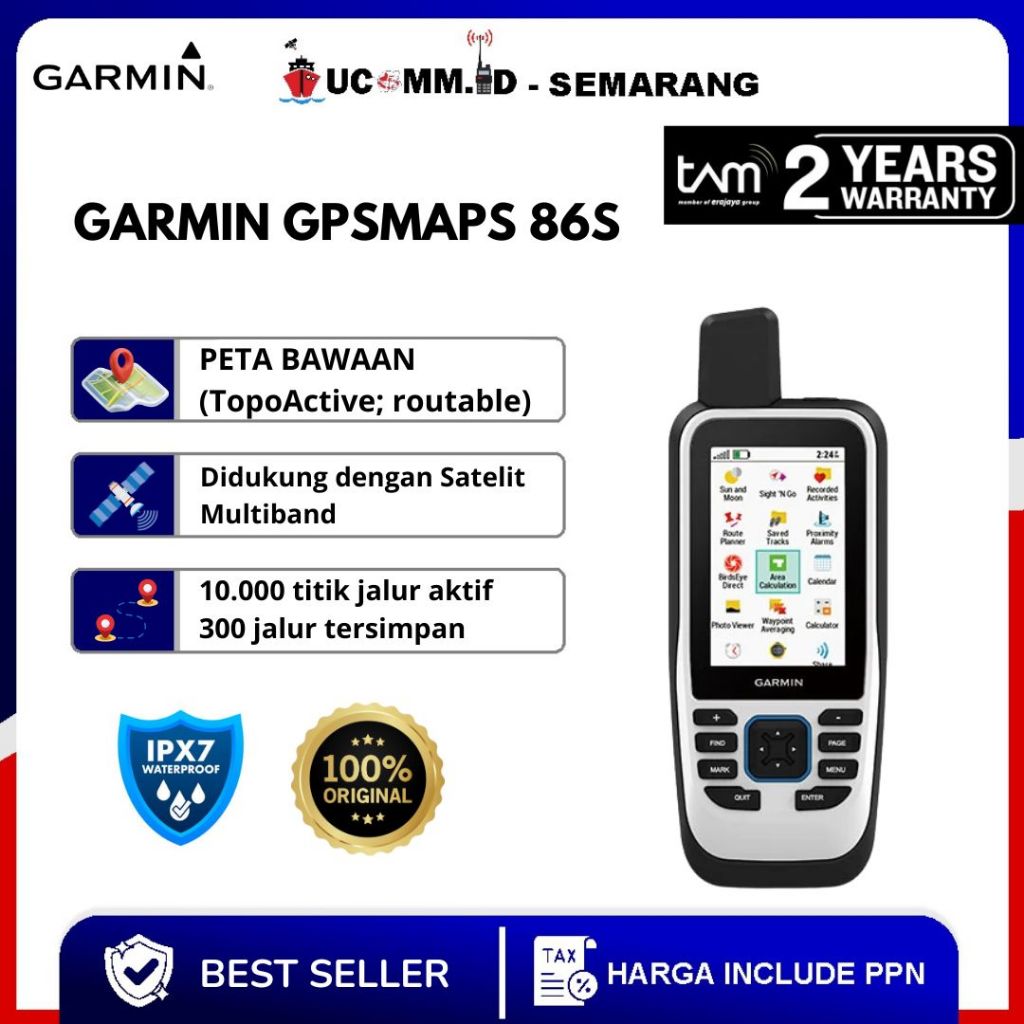 Jual Garmin Gpsmap 86s With Worldwide Basemap Garmin Gps 86s Gps ...
