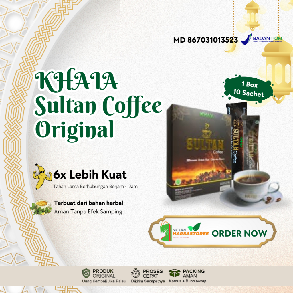 Jual Sultan Coffee | Kopi Sultan BY Khaia Asli Original 1 Box Isi 10 Sachet Halal Resmi Bpom ...