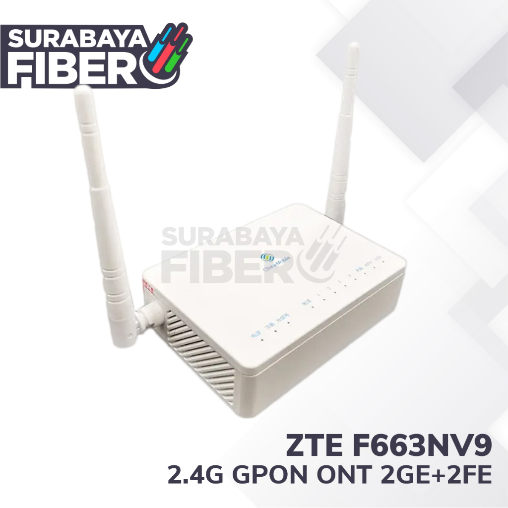 Jual Modem ONU F663NV9 + Adaptor ZTE GPON ONT 2GE 2FE - 4G 2.4Ghz ...