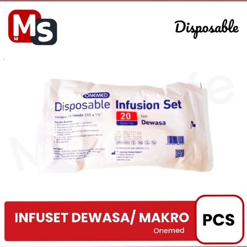 Jual Medisafe Infuset Dewasa Sterile Selang Infusion Set Alat Infus ...