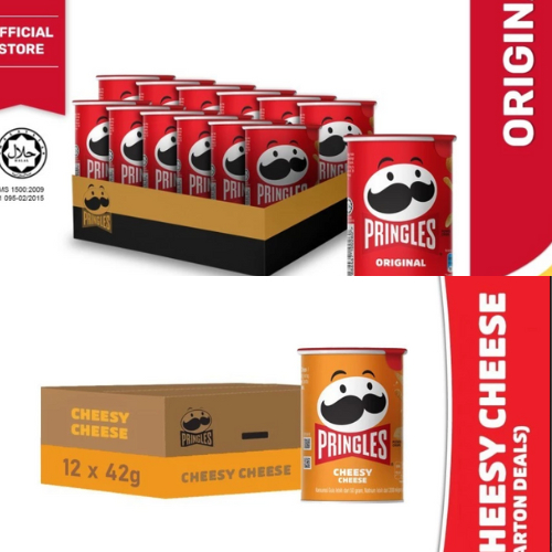 Jual [ DUSSAN ] Pringles Mini 42gr 1 karton 12pcs Potato Chips Ukuran ...
