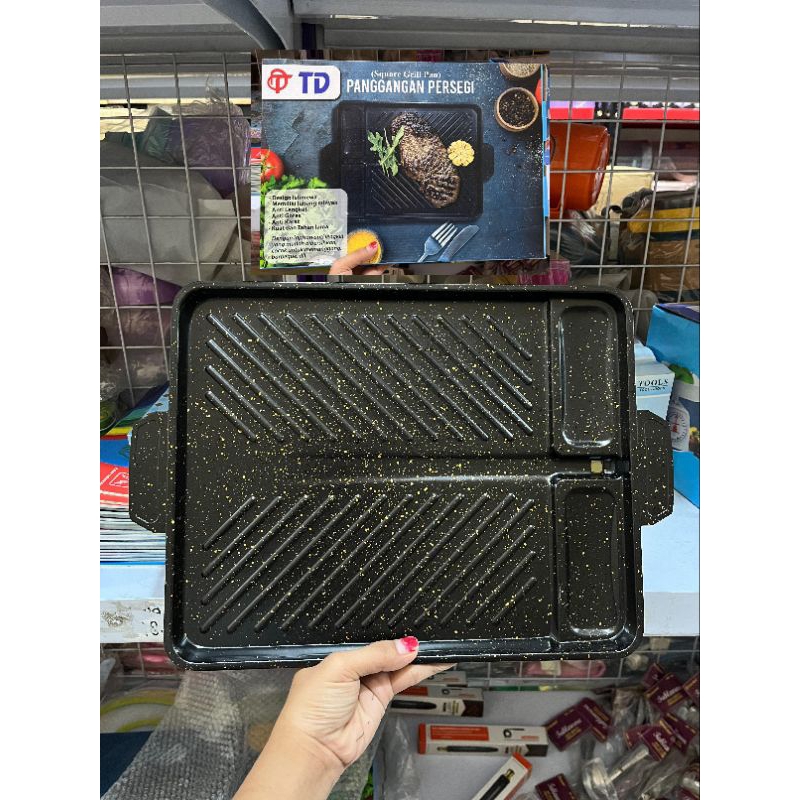 Jual GRILL PAN PERSEGI ANTI LENGKET (PSM) | Shopee Indonesia