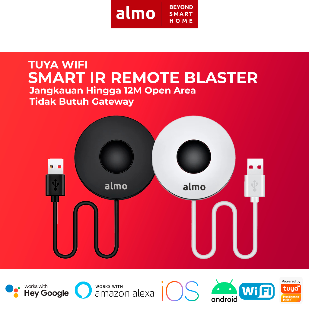 Jual ALMO Tuya Wifi Universal IR Remote Control Smart Home Automation ...