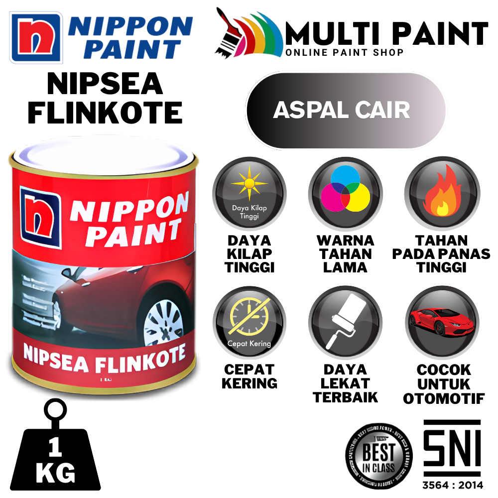Jual NIPPON PAINT ASPAL CAIR ANTI BOCOR 1KG ASPAL CAIR NIPPON FLINKOTE NIPPON PAINT 1KG NIPSEA ...