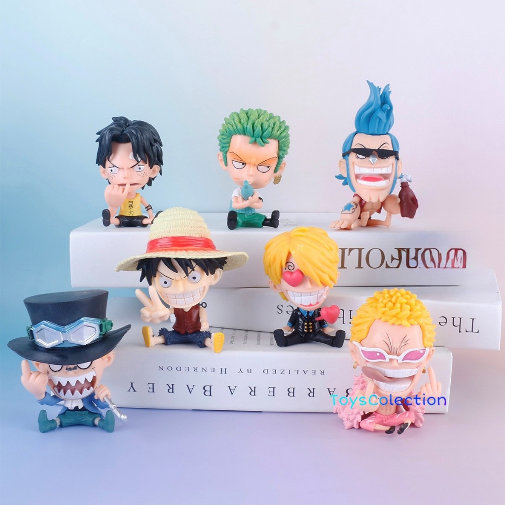 Jual ACTION FIGURE ONE PIECE LUFFY ACE ZORO SANJI SABO FRANKY NENDOROID ...