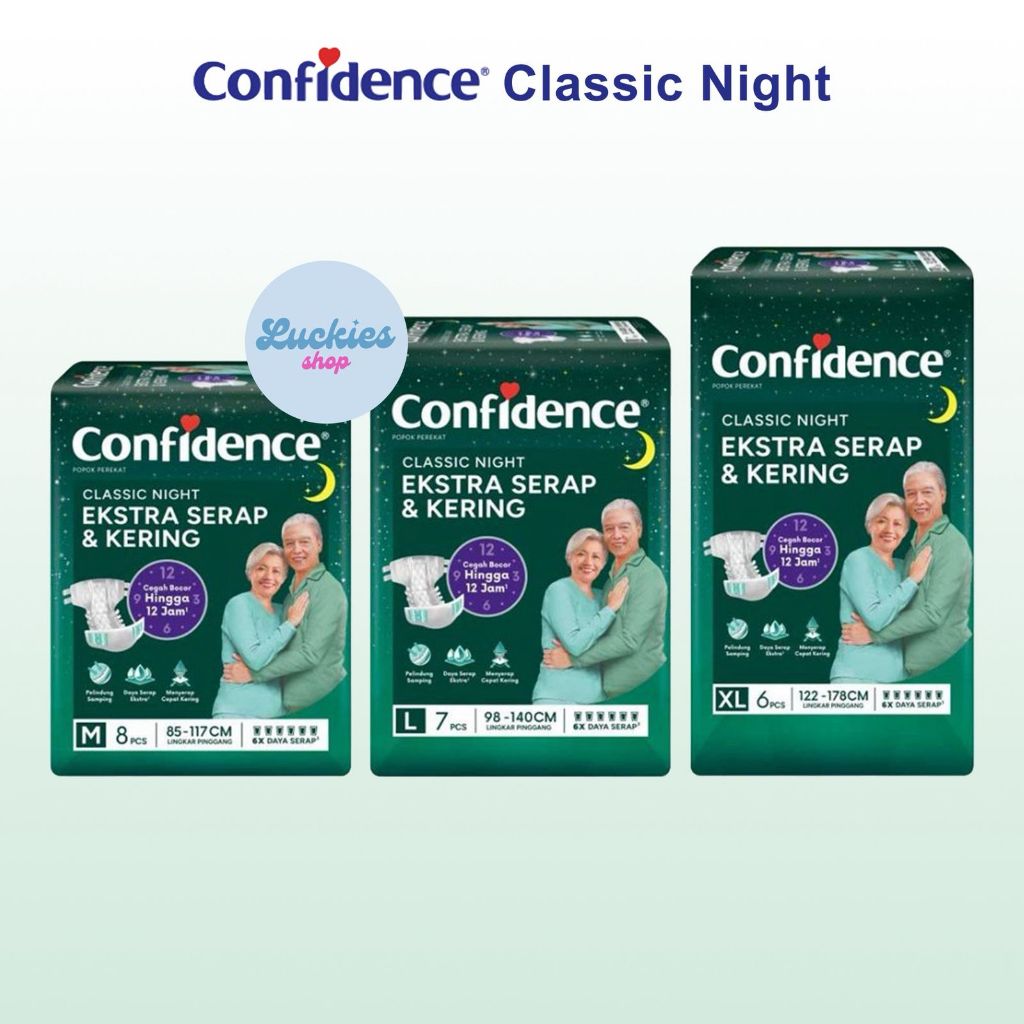 Jual Confidence Popok Dewasa Perekat Classic Night Ekstra Serap ...