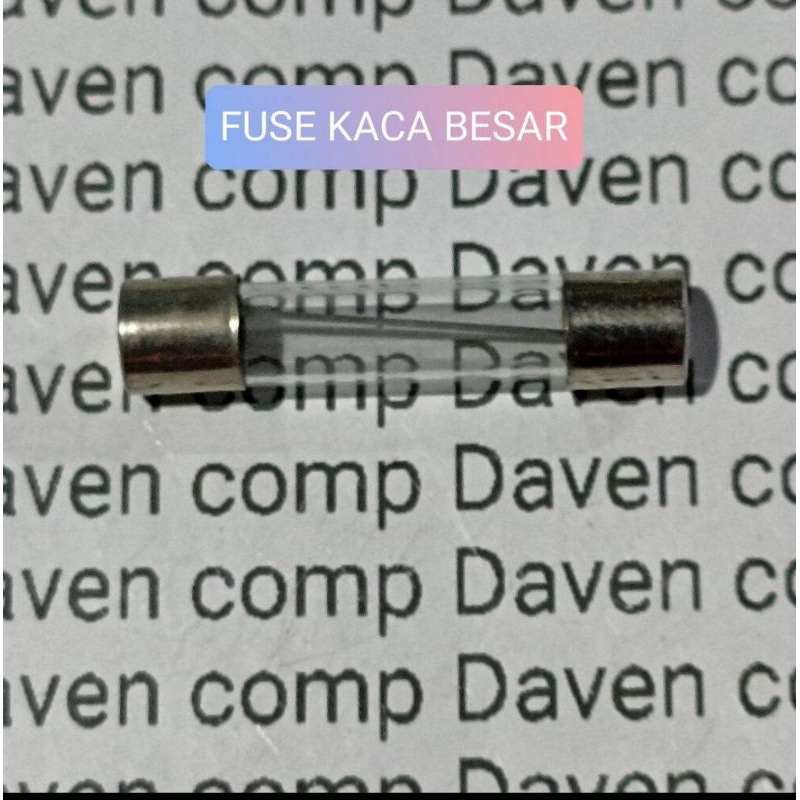 Jual 5BUAH FUSE SEKRING BESAR (BERBAGAI UKURAN) FUSE KACA FUSE SIKRING ...