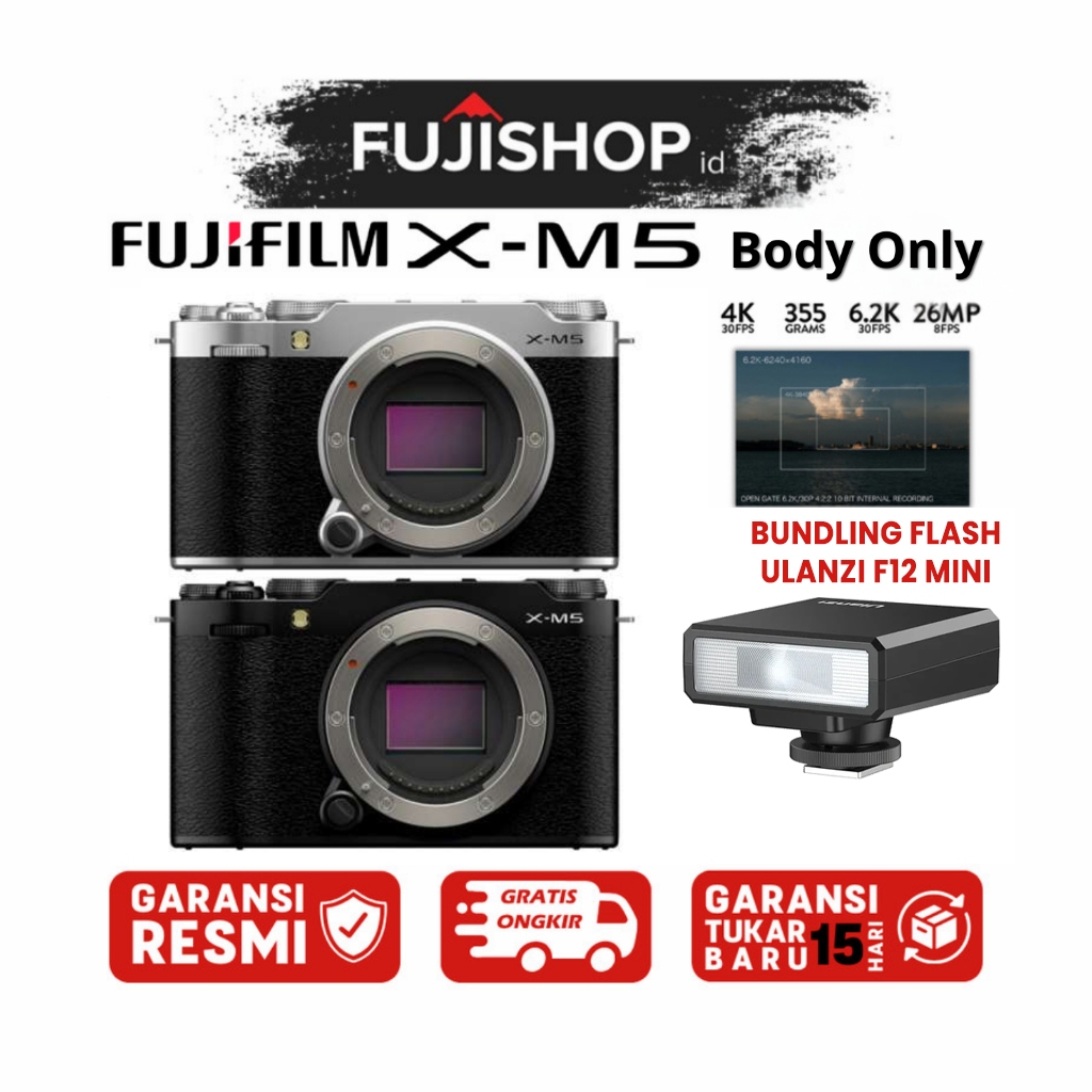 Jual Fujifilm X-M5 XM5 Body Fuji XM5 Kamera Mirrorless Garansi Resmi ...