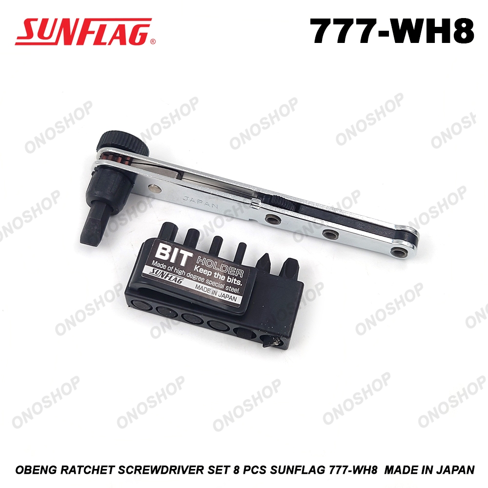 Jual Ratchet Screwdriver Set 8 Pcs Sunflag 777-WH8 - Made in Japan | Shopee Indonesia