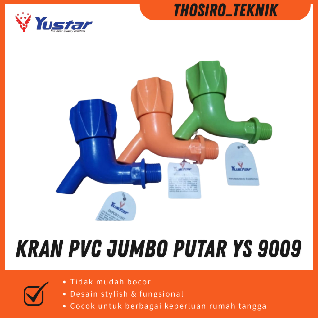 Jual YUSTAR Keran Air Plastik Ring Handle 1/2 Inch | Shopee Indonesia