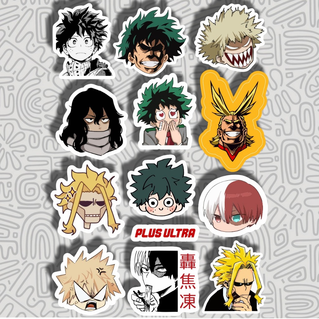 Jual Sticker Boku no Hero || Stiker anime deku todoroki bakugo my hero ...