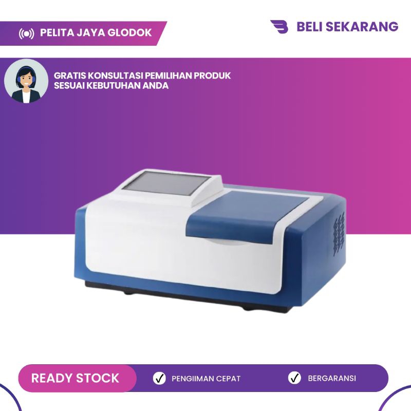 Jual 8 inch touchscreen Double Beam UV VIS Spectrophotometer connect to ...