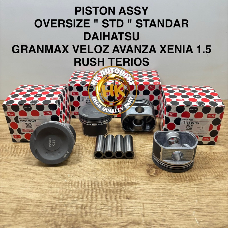 Jual PISTON SET ASSY KOMPLIT OS STD DAIHATSU GRANMAX GRAN MAX VELOZ ...