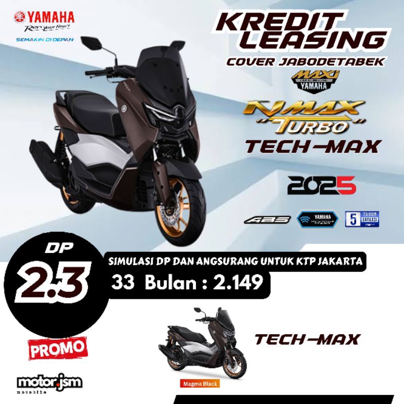 Jual Dp Motor Yamaha NMax Turbo Tech Max Kredit Leasing Jakarta Depok ...