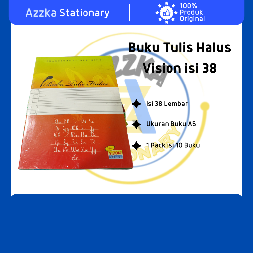 Jual Buku Tulis Halus Vision isi 38 (1pack) | Shopee Indonesia