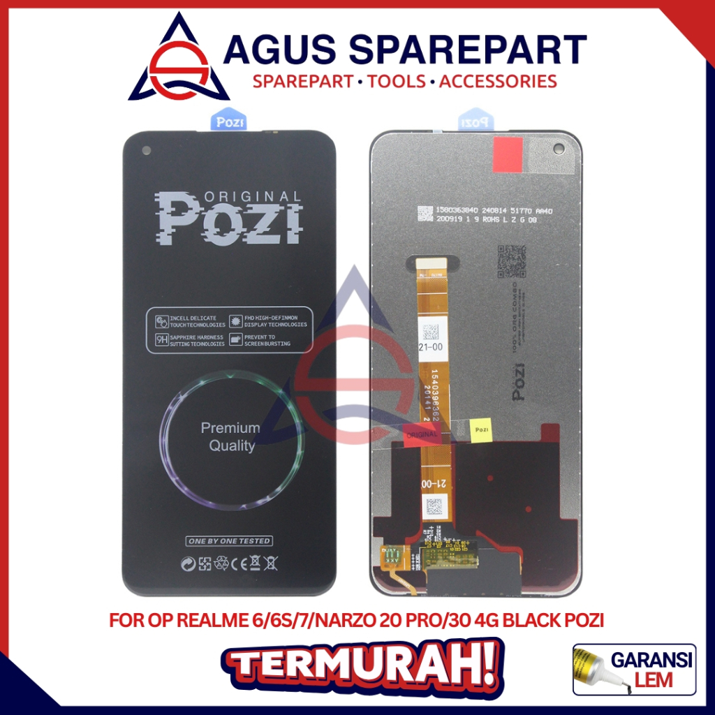 Jual LCD TOUCHSCREEN REALME 6 / 6i / 6S / 7 / NARZO 20 PRO / 30 4G ...