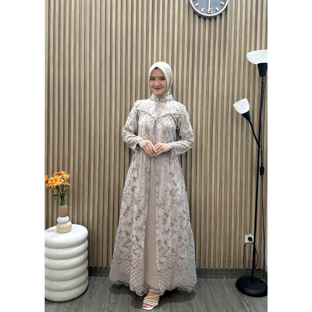 Jual Kinan Dress Tille / Seragaman Pesta / Gamis Wisuda / Gamis Modern ...