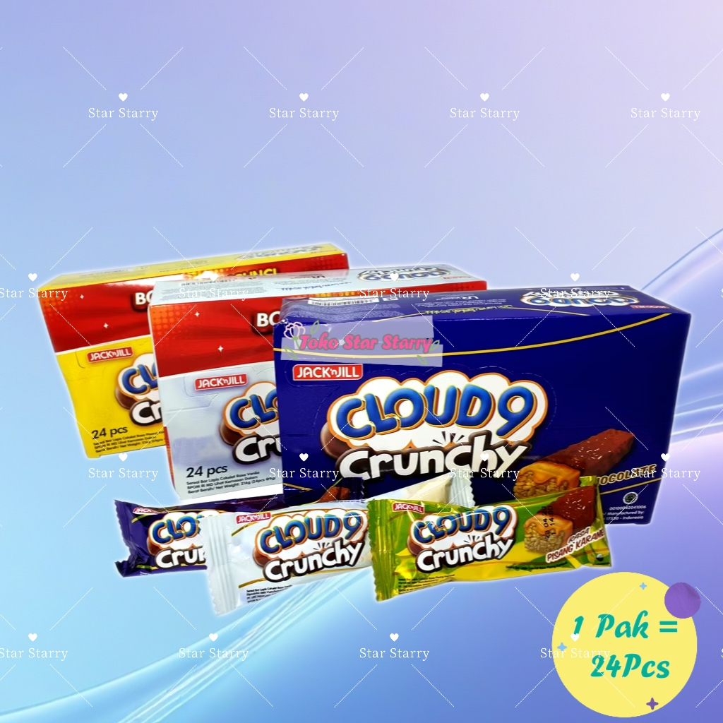 Jual [Per Kotak] JACK N JILL CLOUD 9 RICE CRISPY CARAMEL CHOCOLATE [ 1 ...
