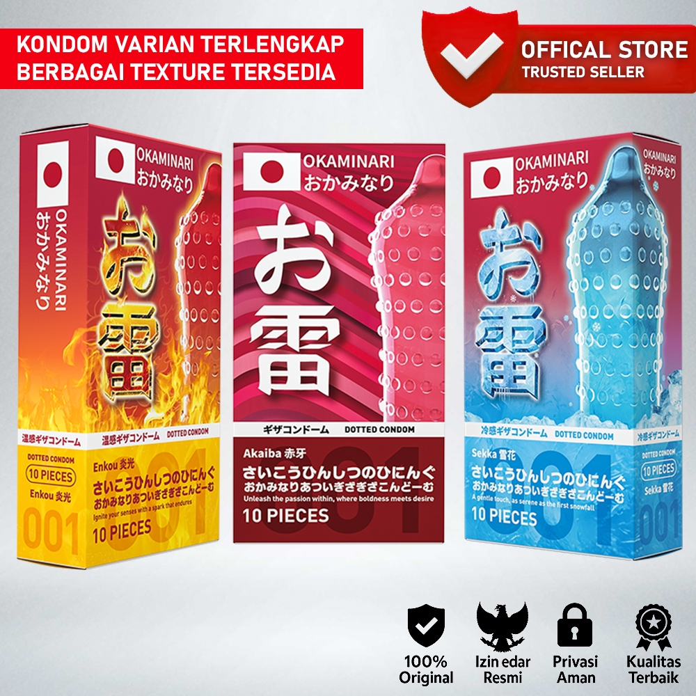 Jual Kondom Okaminari 001 Gerigi Tebal Varian Terlengkap | Shopee Indonesia