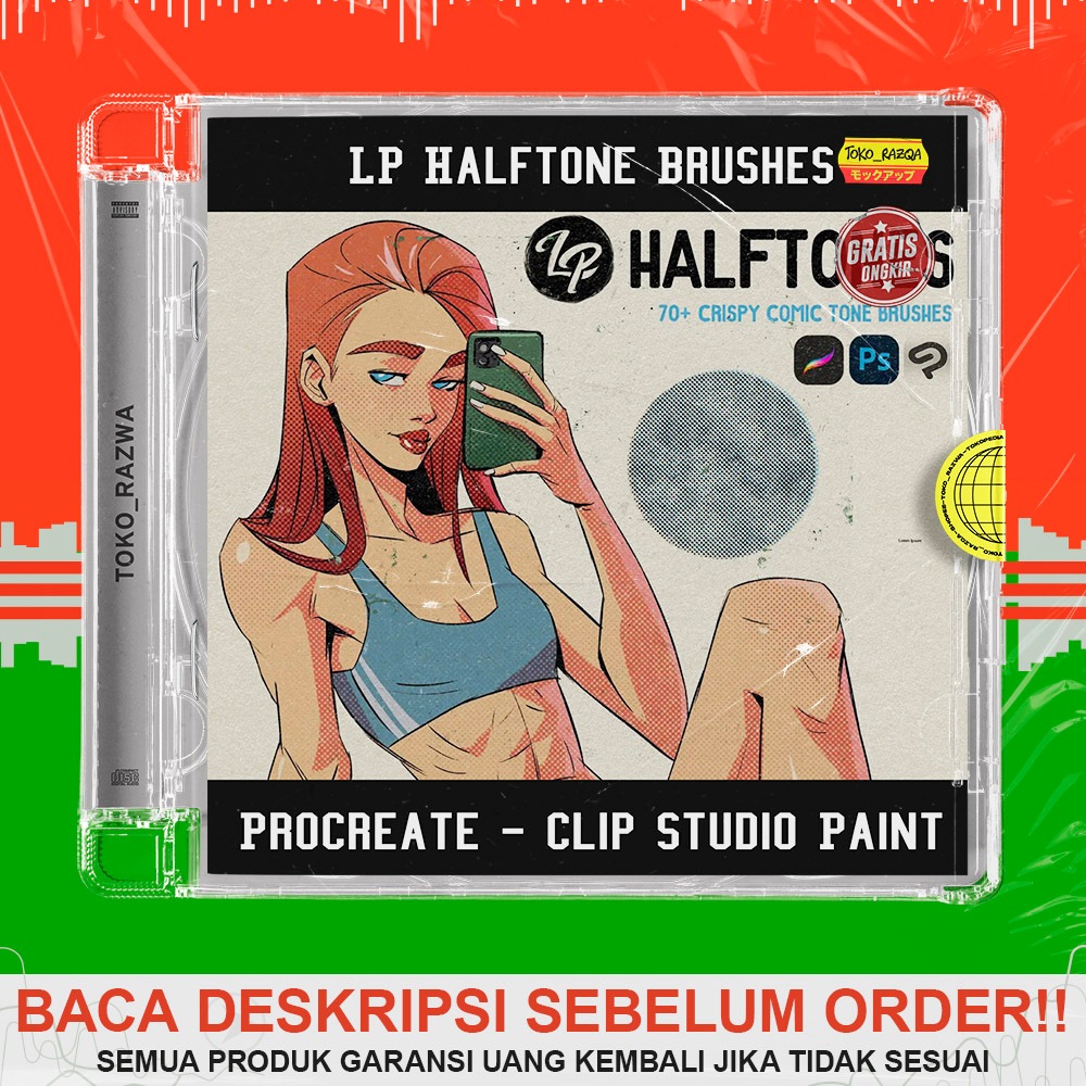 Jual Procreate - Clip Studio Paint Brush - LP Halftone Brushes - 070525 | Shopee Indonesia