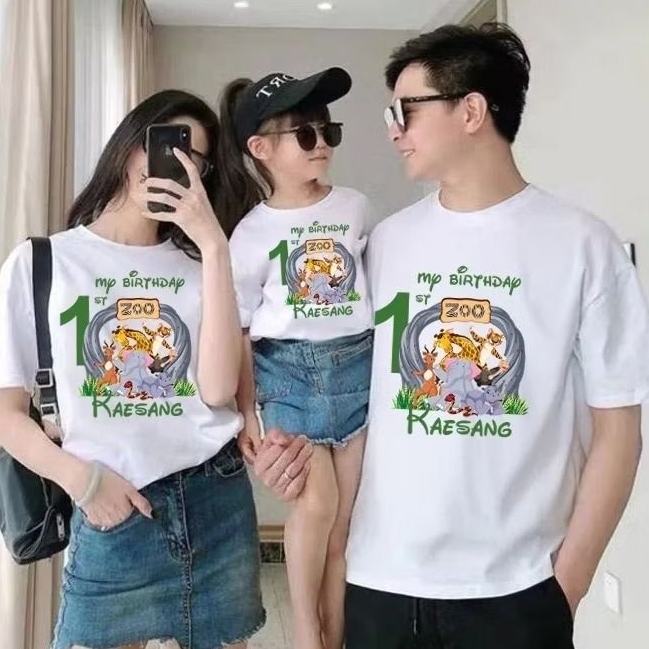 Jual KAOS BIRTHDAY ZOO ANIMAL THE BEST/CUSTOM NAMA DAN ANGKA | Shopee ...
