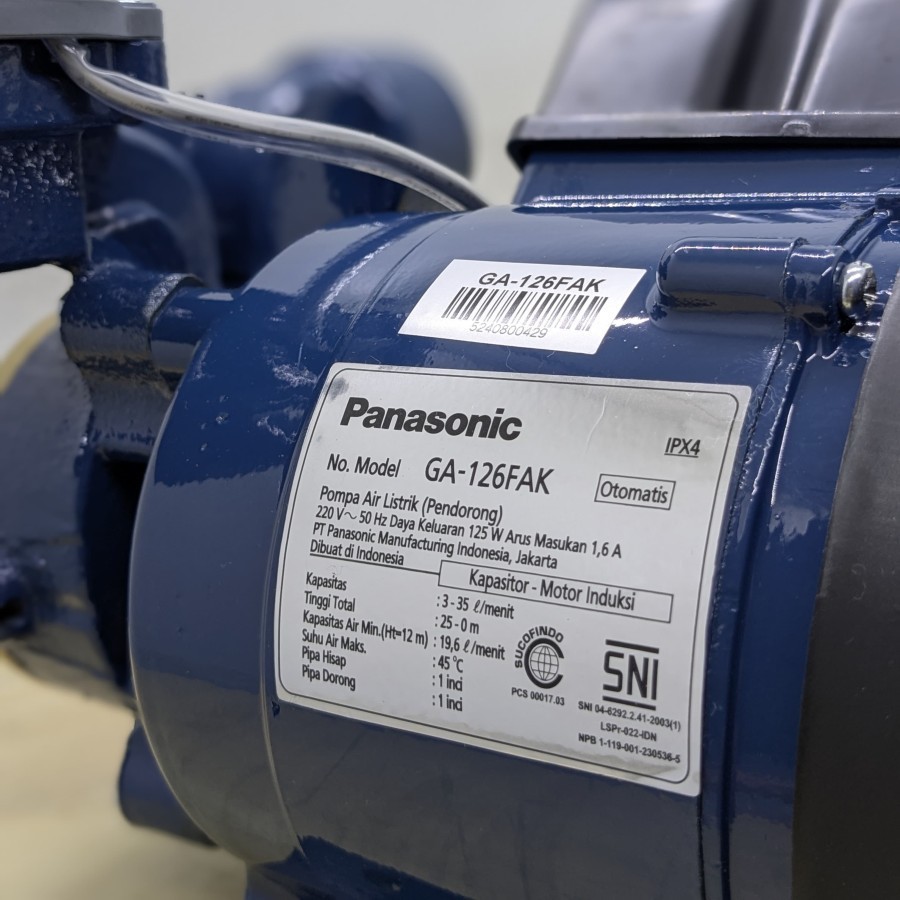 Jual PANASONIC GA 126 FAK / Pengganti TIPE GA 125 fak (DISCONTINUE ...