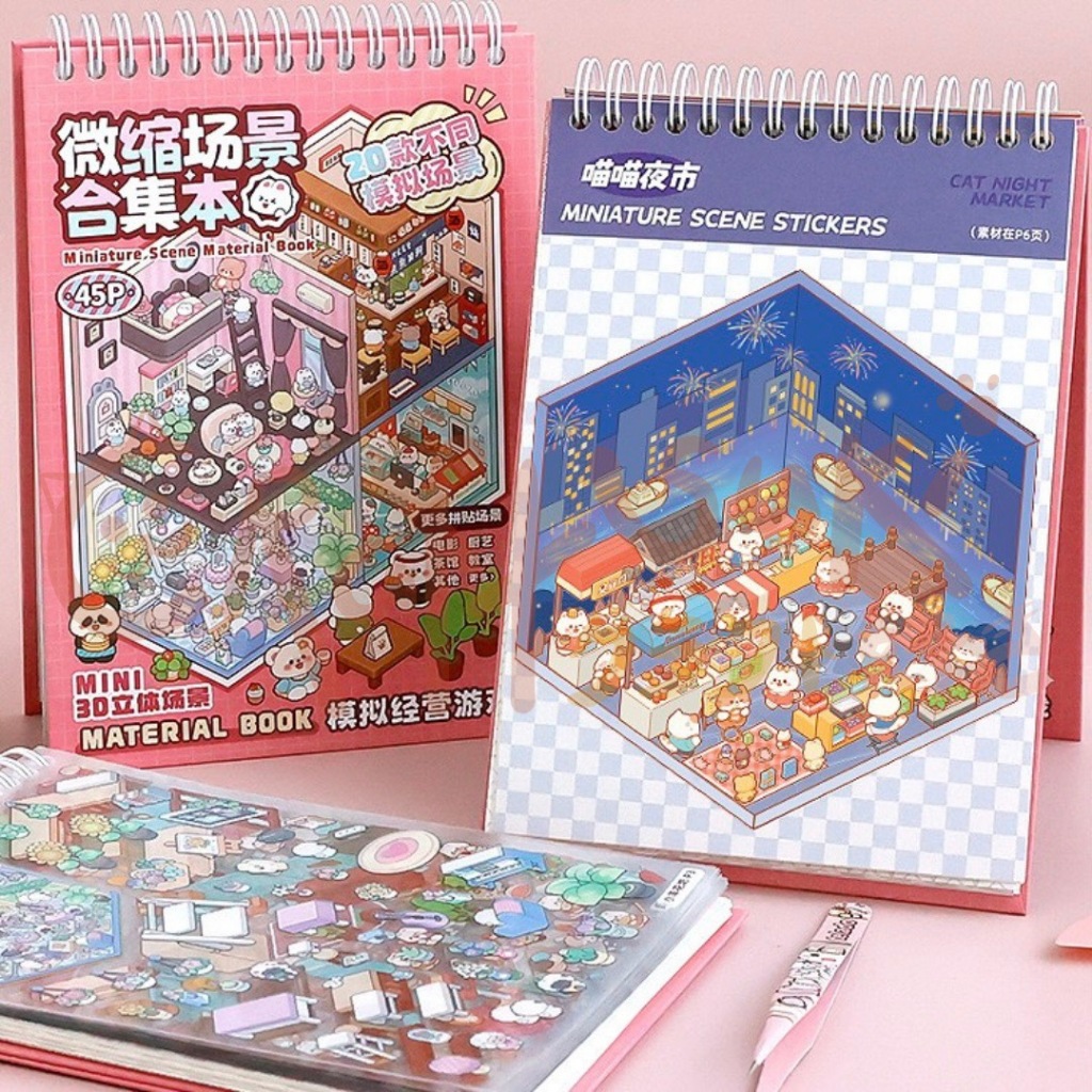 Jual Sticker Book DIY 3D Premium Satisfying Decoration Landscaping ...