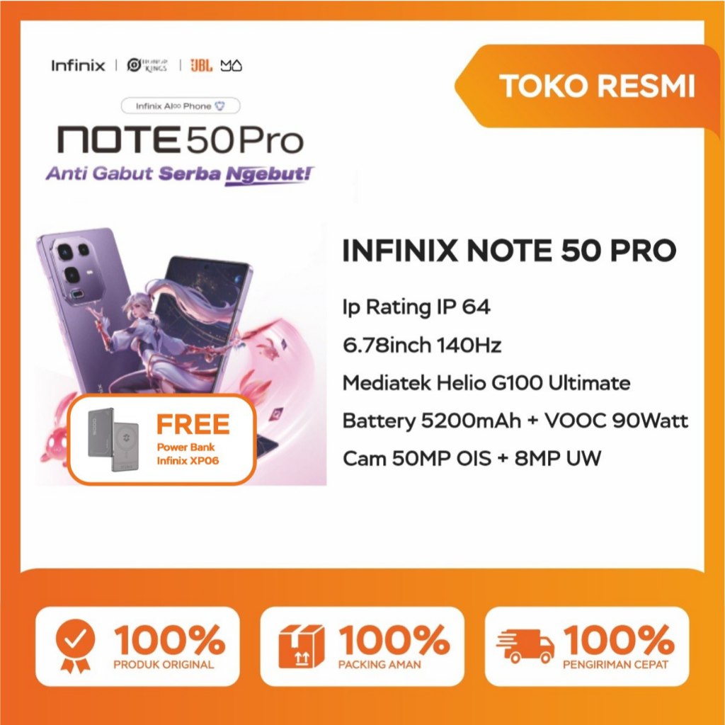 Jual Infinix Note 50 Pro 8/256GB Garansi Resmi FREE MAGSAFE XP06 | Shopee Indonesia