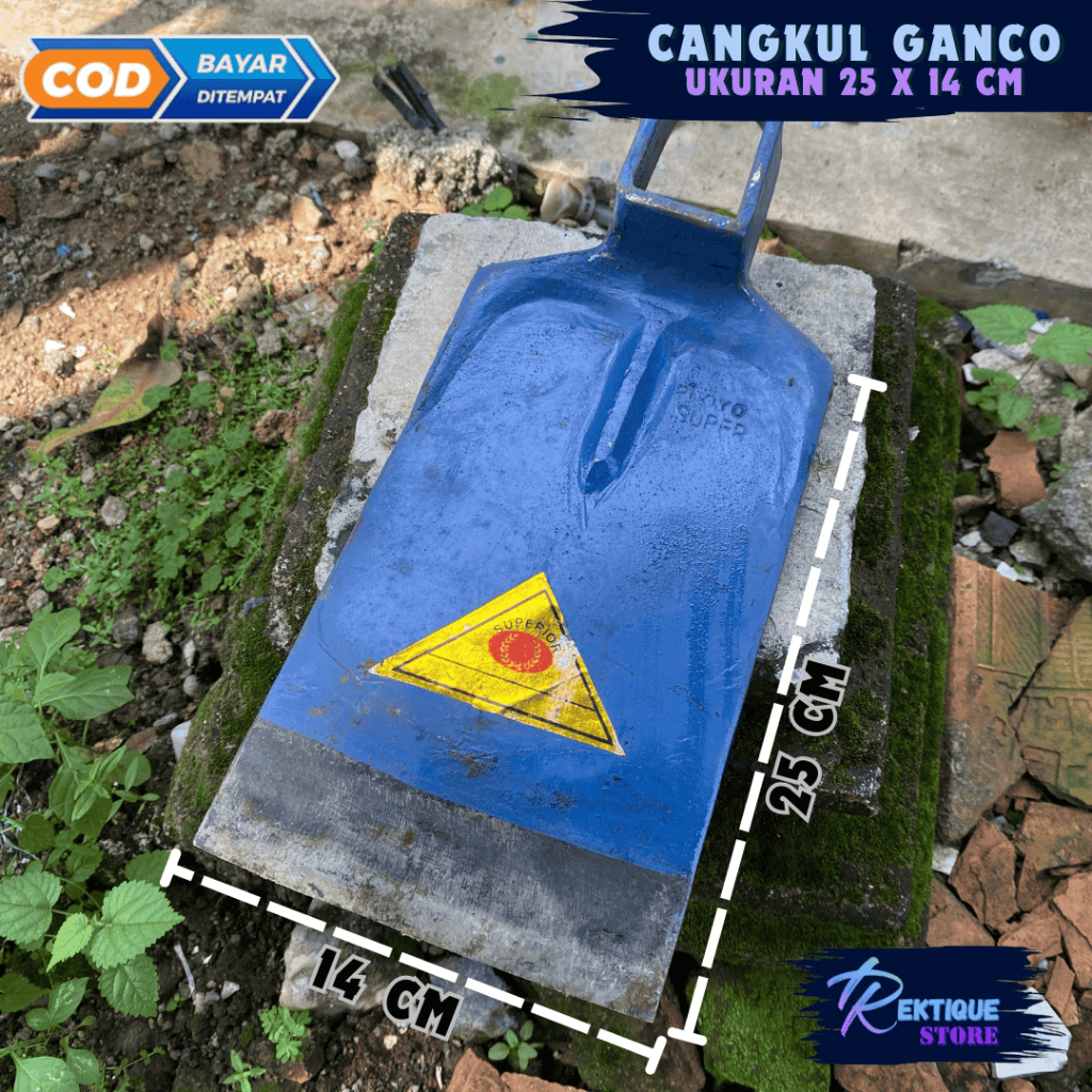 Jual Cangkul Ganco Ukuran 25x14 Cm Bahan Baja Asli Cangkul Perkebunan ...