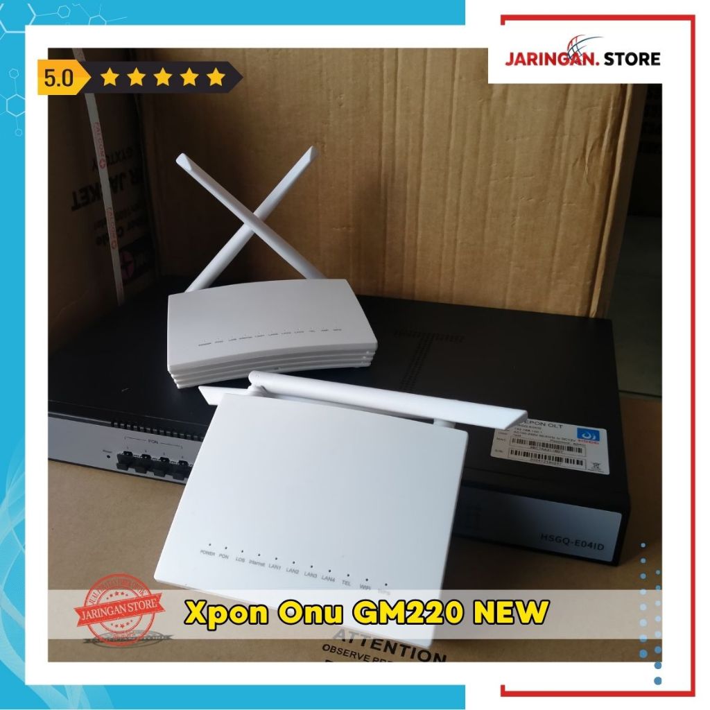 Jual PAKET 100PCS MODEM GM220/XPON ONU/OMCI/BARU/LENGKAP DENGAN ADAPTOR | Shopee Indonesia