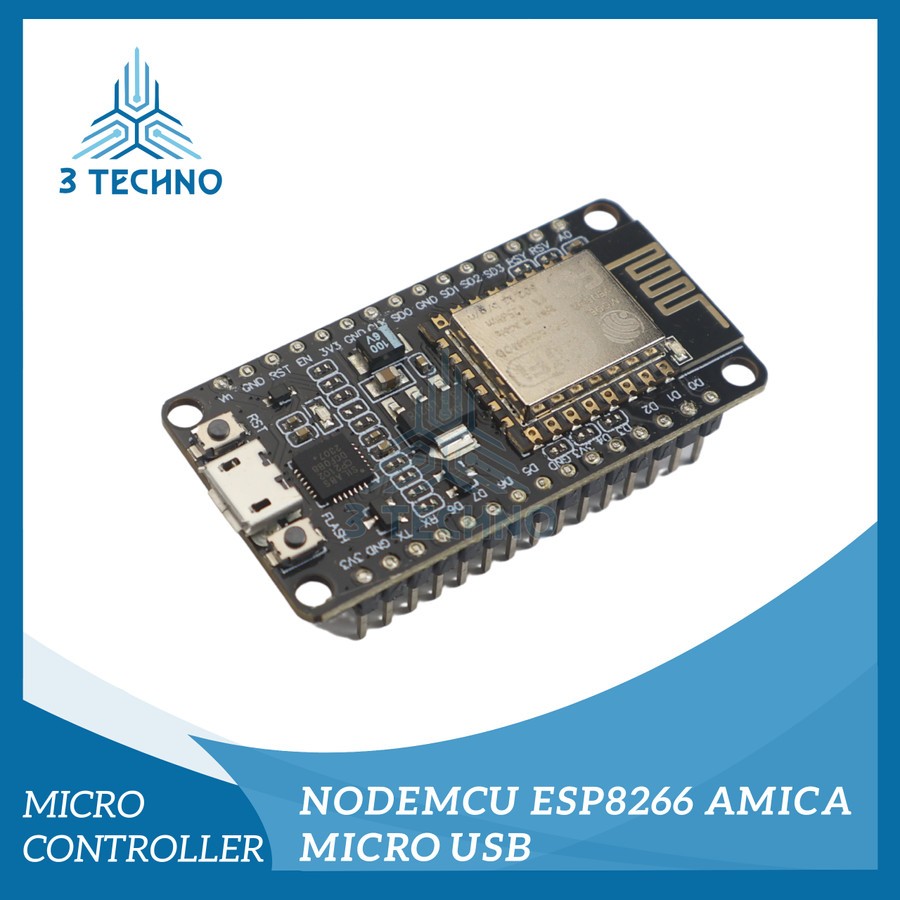 Jual NODEMCU AMICA LUA WIFI V3 4MB 32MBITS FLASH ESP8266 ESP12 CP2102 | Shopee Indonesia
