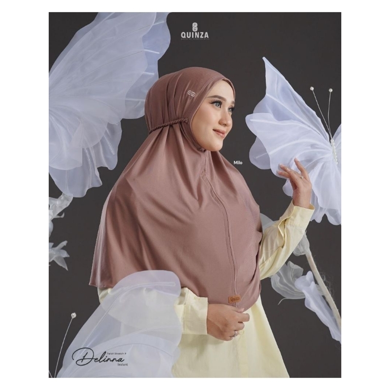 Jual Jilbab nonpad DELINNA Instant Ori by Quinza | Shopee Indonesia