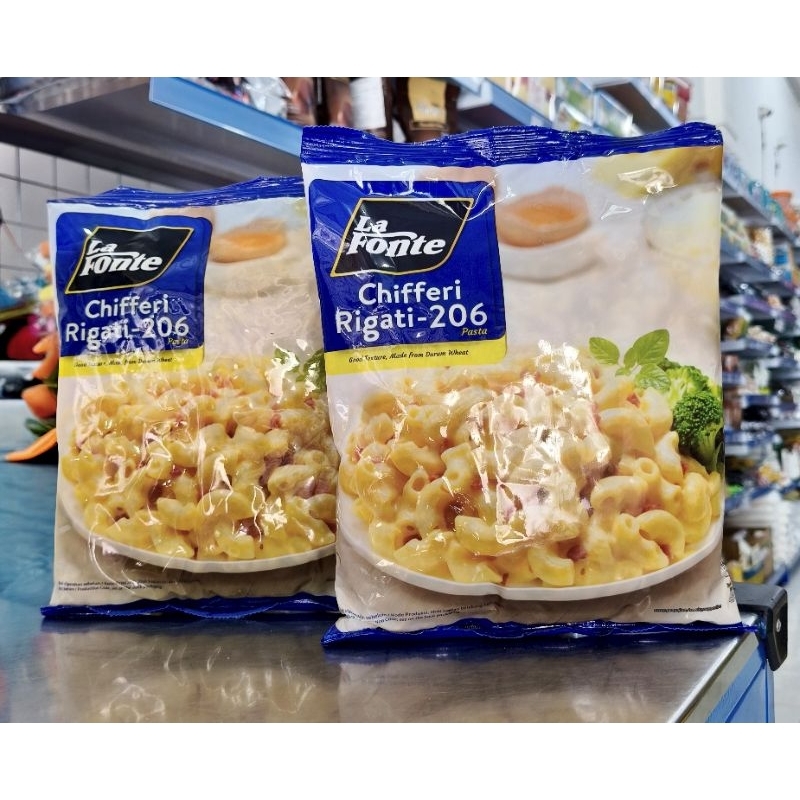 Jual La Fonte Chifferi Rigati-206 500gr/Pasta La Fonte/Makaroni Pipa ...
